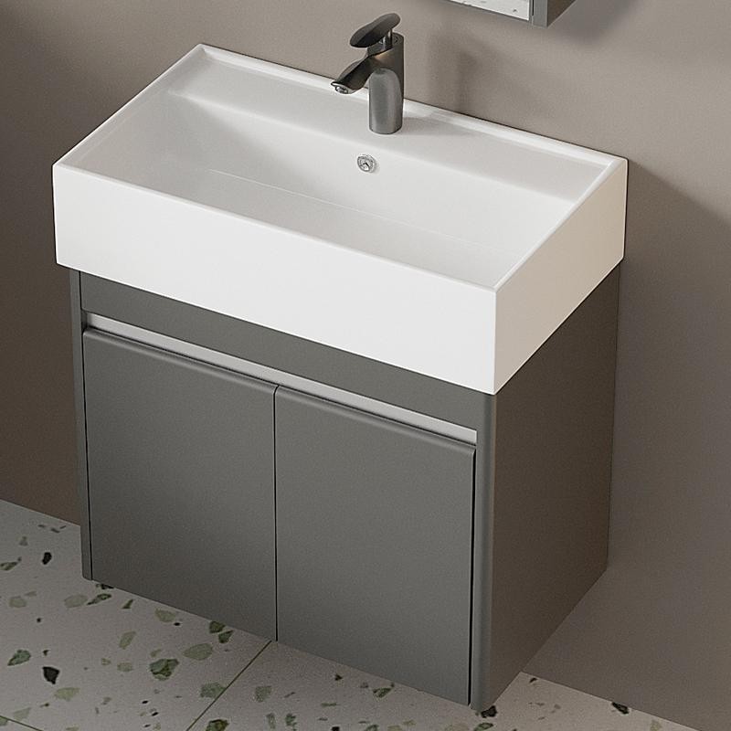 Stainless Steel Small Unit Bathroom Cabinet Combination Small Size ...