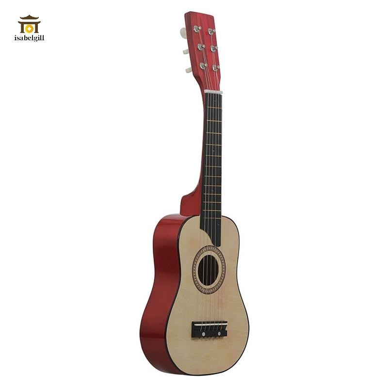 25 Inch Basswood Acoustic Guitar 6 Strings Small Mini Guitar with ...