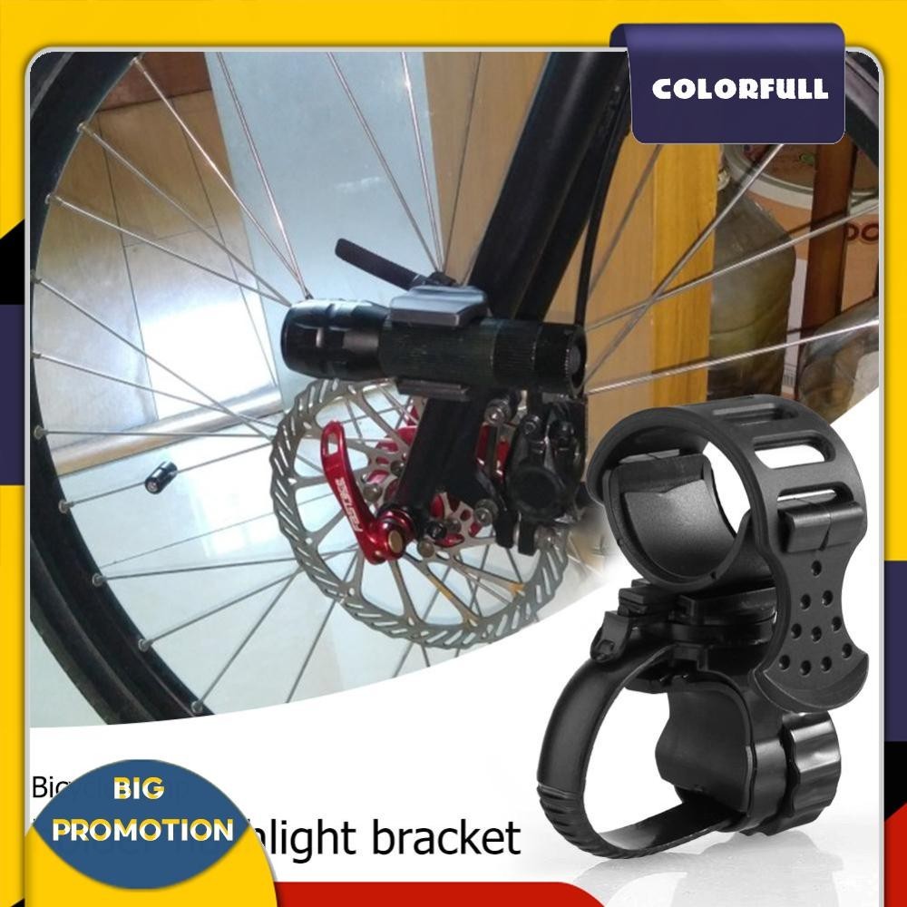 [Colorfull.sg] Bicycle Light Mount Bracket Bike Lamp Holder Clamp 360 ...