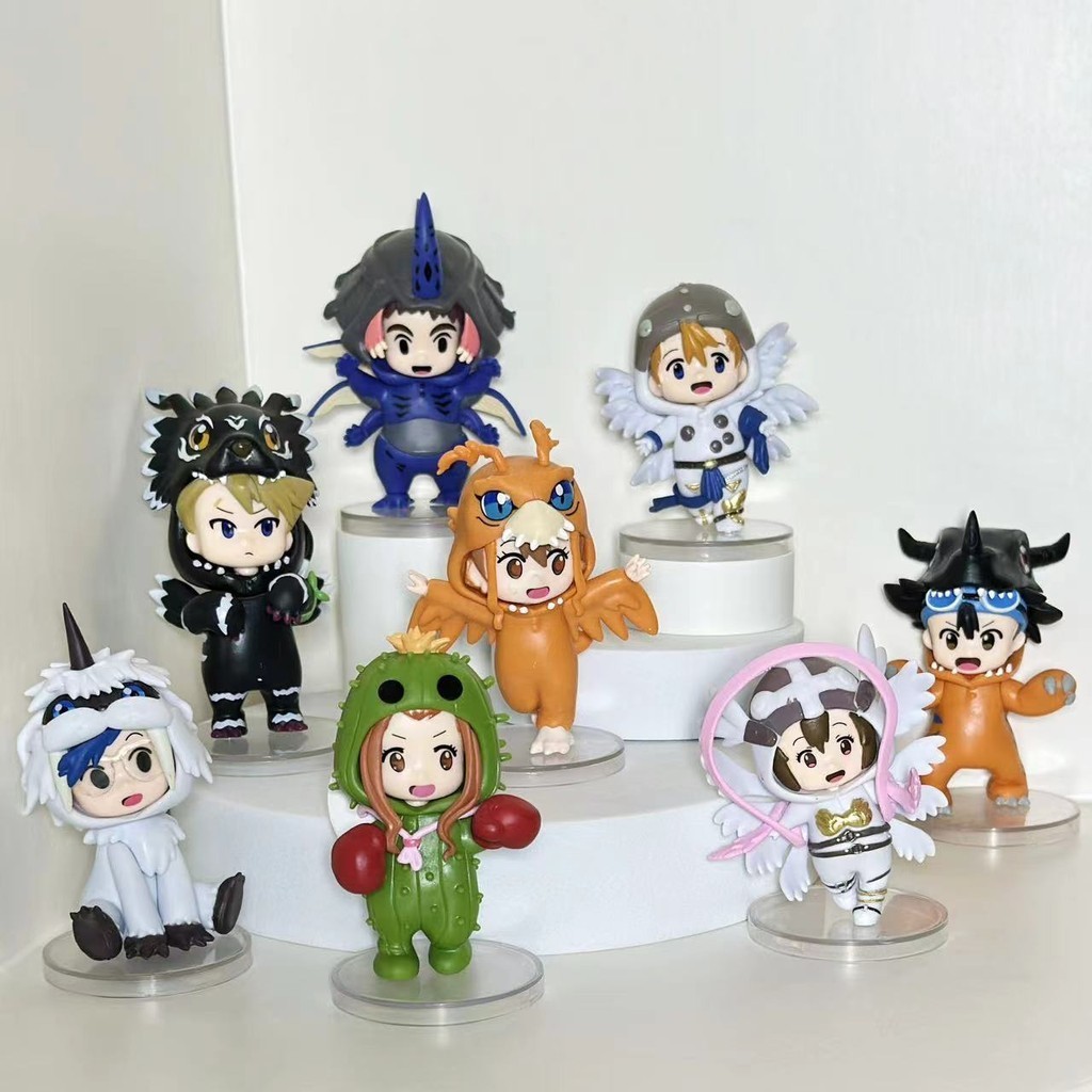 Action Figure DIGIMON ADVENTURE set Cosplay Ver.- Miniature Cake Topper ...