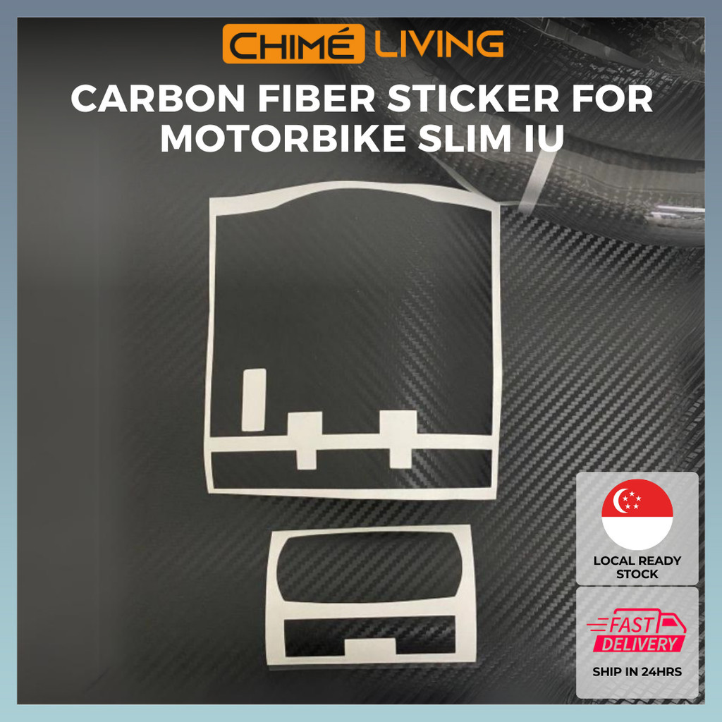 Carbon Fiber Sticker for Motorbike Slim IU | Shopee Singapore
