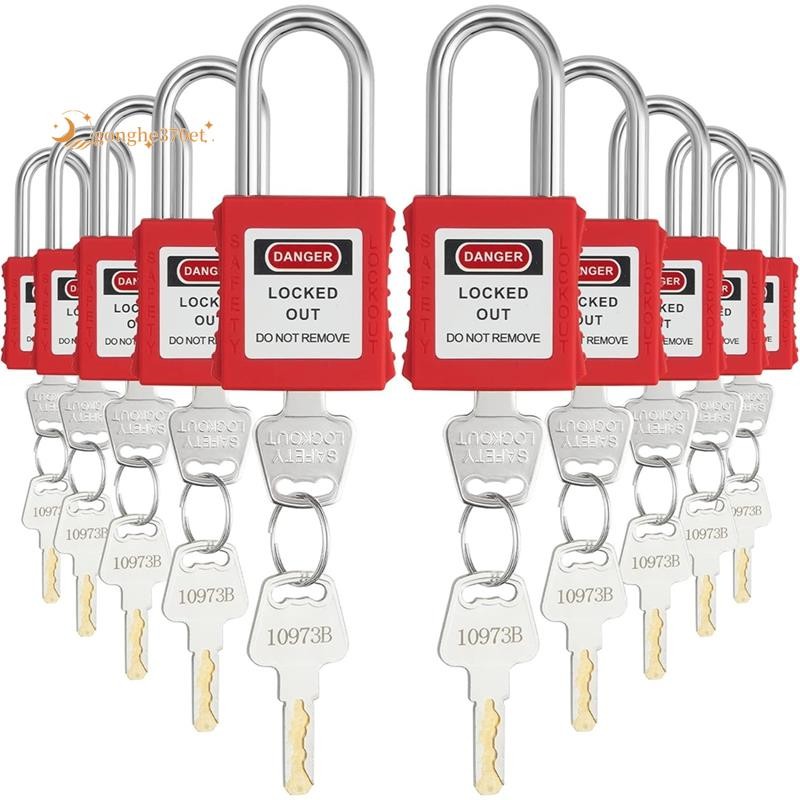 Lockout Tagout Locks Set,10 PCS Safety Lockout Padlocks,Lock Out Tag ...