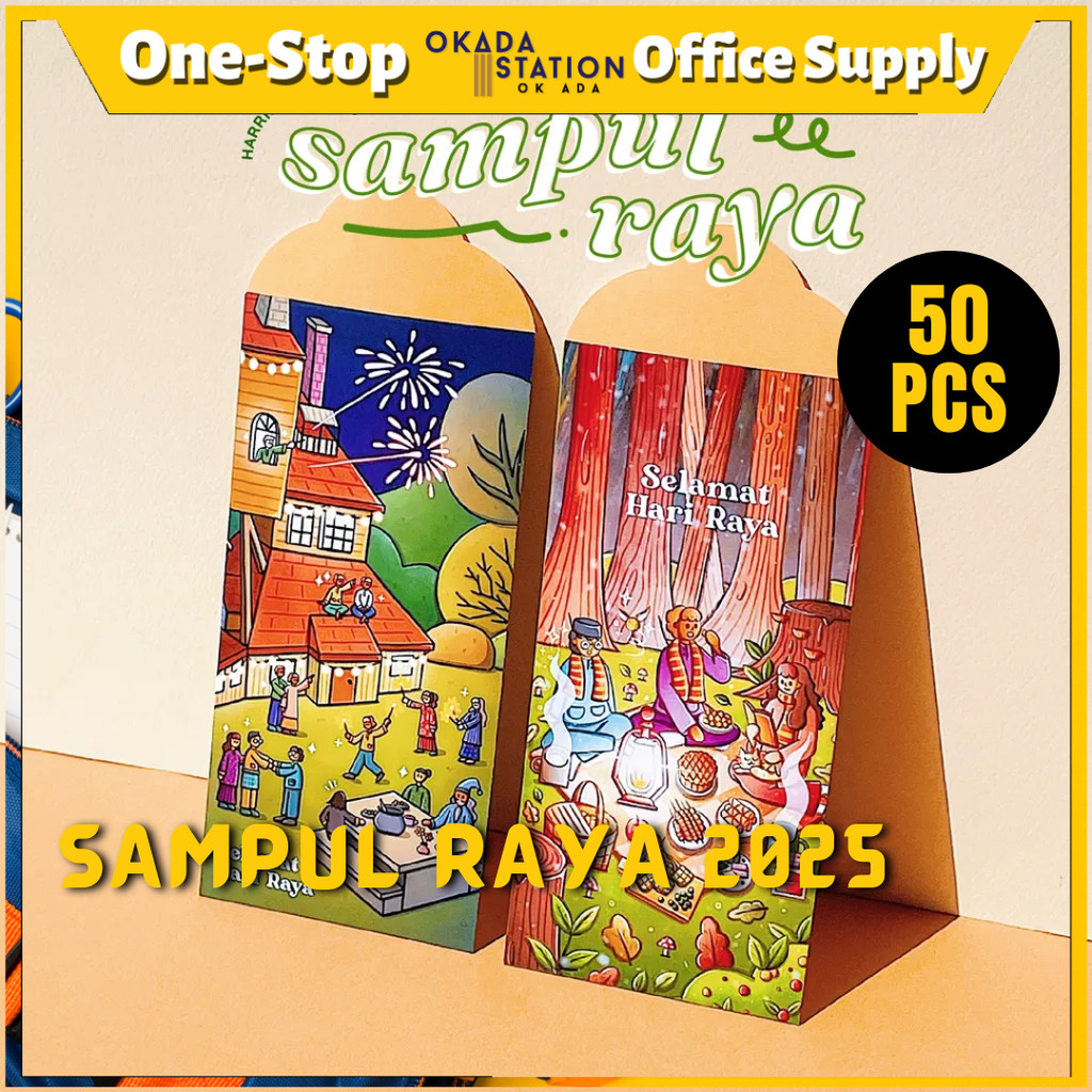 Sampul Raya 50pcs Sampul Duit Hari Raya Combo Exclusive (50pcs ...