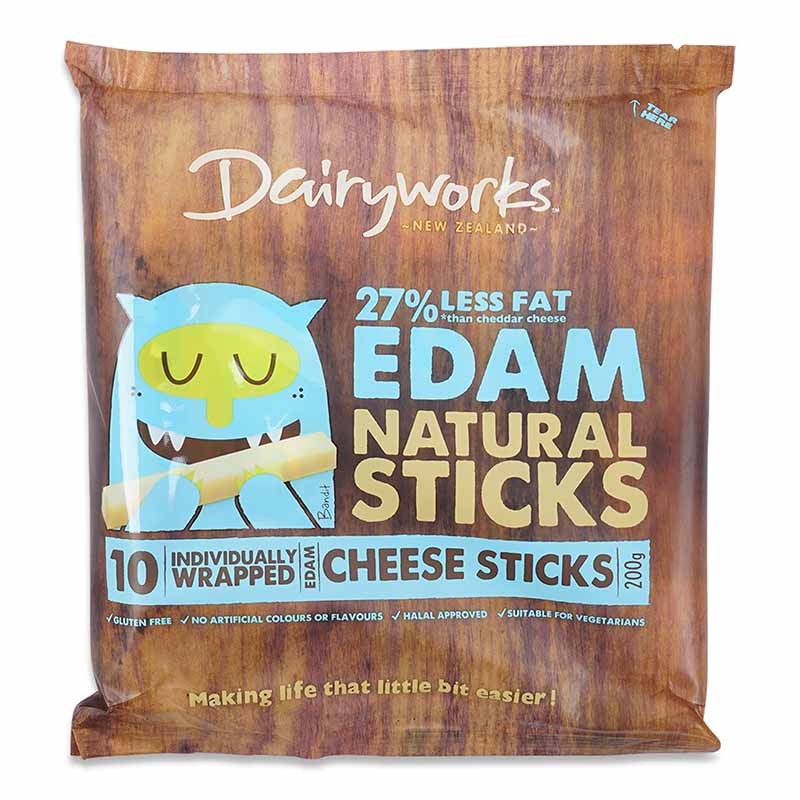Dairyworks Edam Natural Cheese Sticks 10sX200g | Shopee Singapore