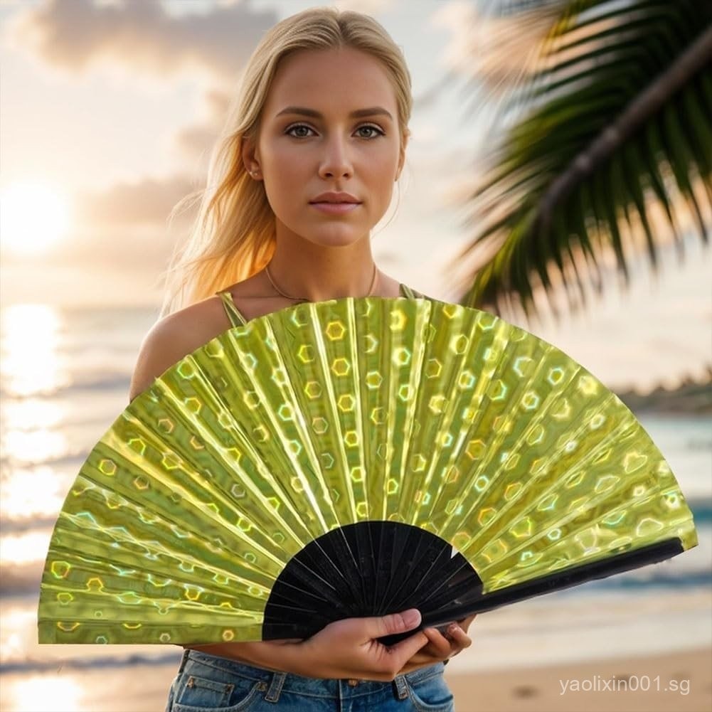 Line Dance Popping Fan,Clacking Fans for Line Dancing,Big Fans Handheld ...