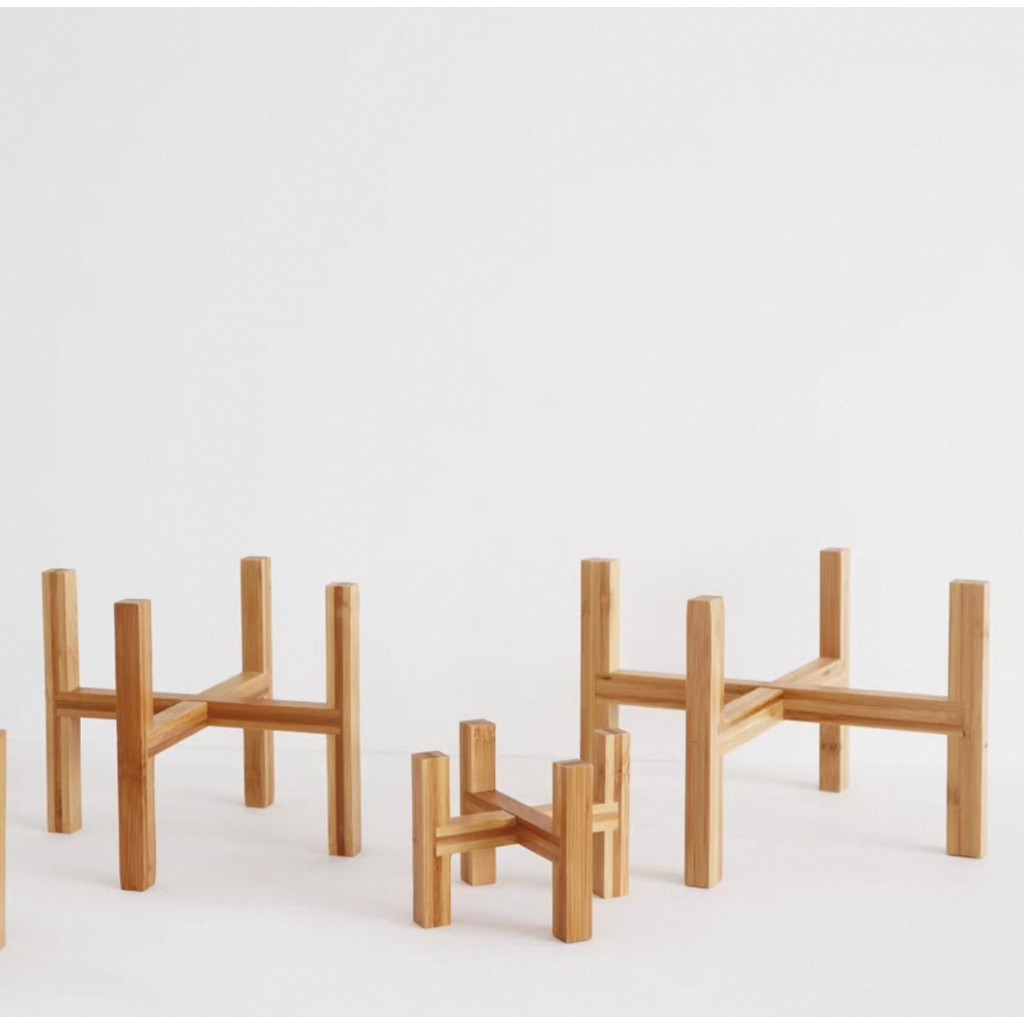 [SG Local Stock] Wooden Flower Pot Planter Stand | Shopee Singapore