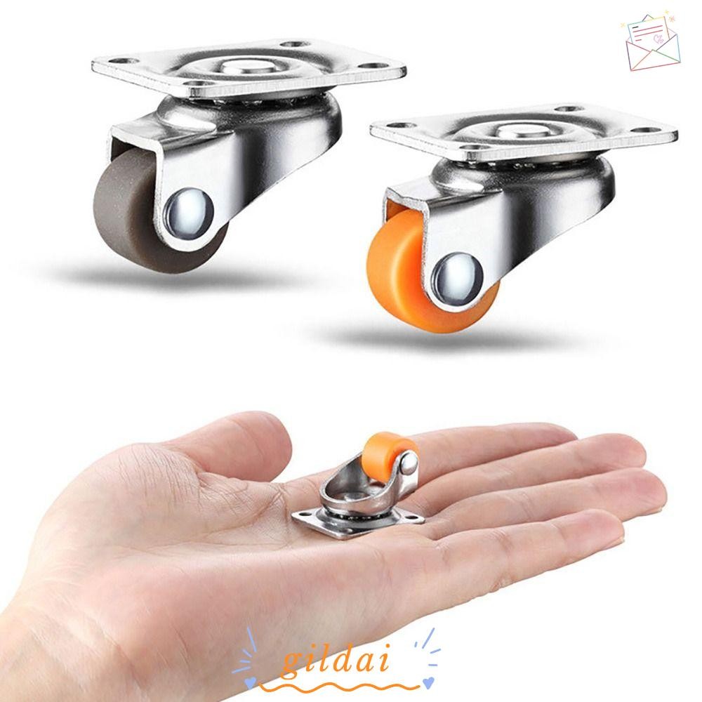 GILDAI Swivel Caster, Moving Soft Rubber Furniture Casters Wheels ...