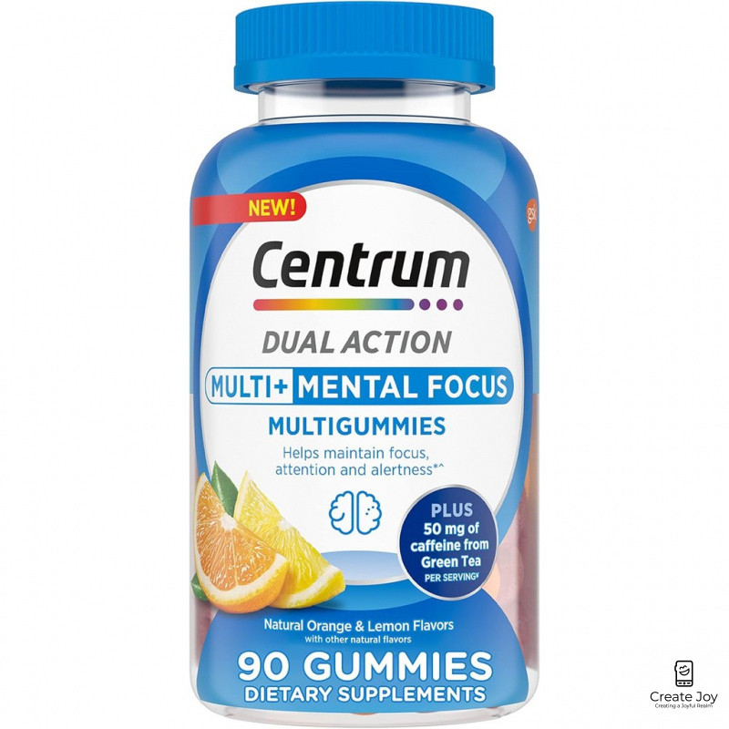 Centrum CENTRUM MultiGummies Multi+ Dual Action Mental Focus Adult ...