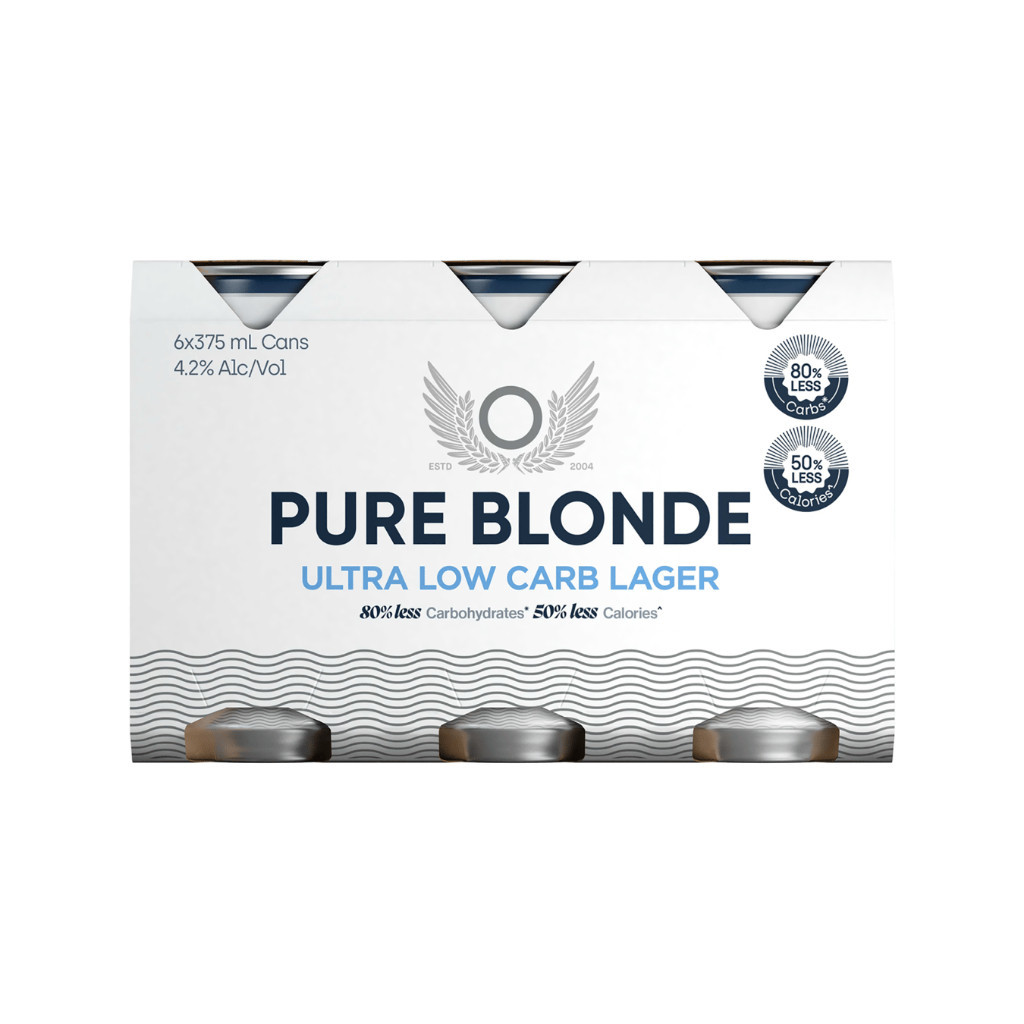 (Expiry 26th Oct 2024)Pure Blonde Premium Beer Cans (6 x 375ml ...