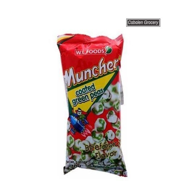 Muncher Coated Green Peas Spicy Beef flavor 70g | Shopee Singapore