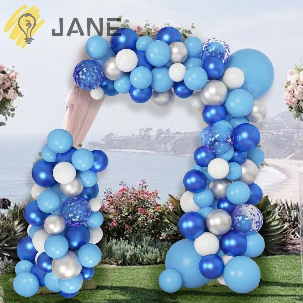 JANE Balloon Arch Kit, White Navy Blue Balloon Garland Kit, Graduation ...