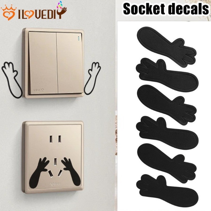 [ Featured ] Creative Wall Socket Decals - for Bedroom, Office - Modern ...