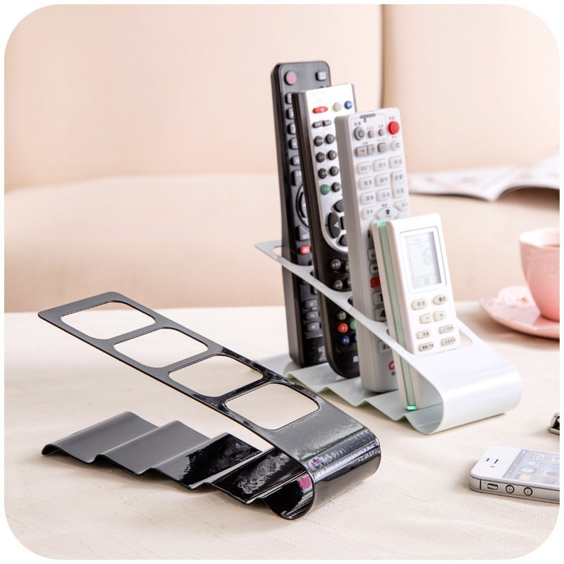 4-Grid Plastic TV Remote Control Holder Nightstand Desktop Air ...