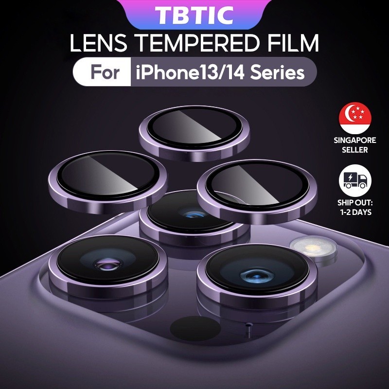 Metal Camera Lens Ring Protector Glass for IPhone 11 12 13 14 15 Pro ...
