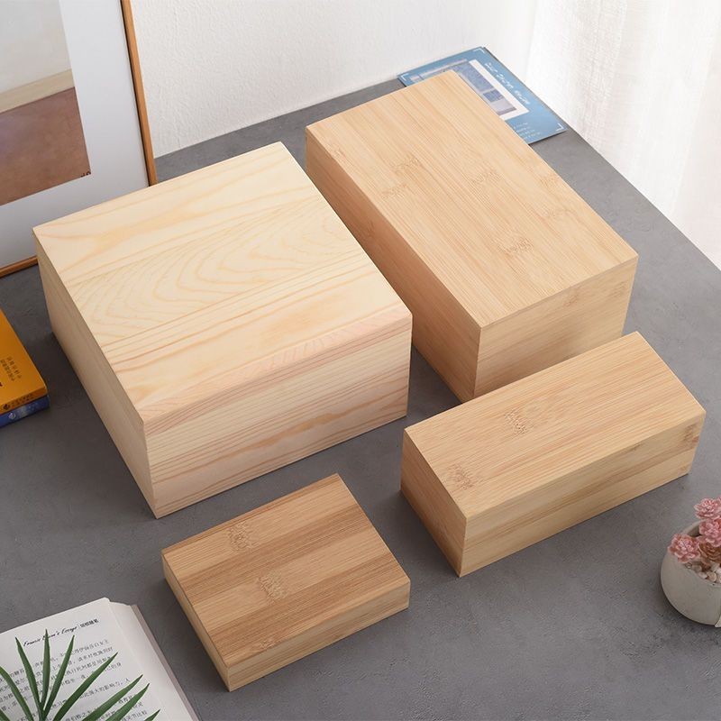 Rectangular Tiandigai Small Wooden Box Desktop Retro Han Chinese ...