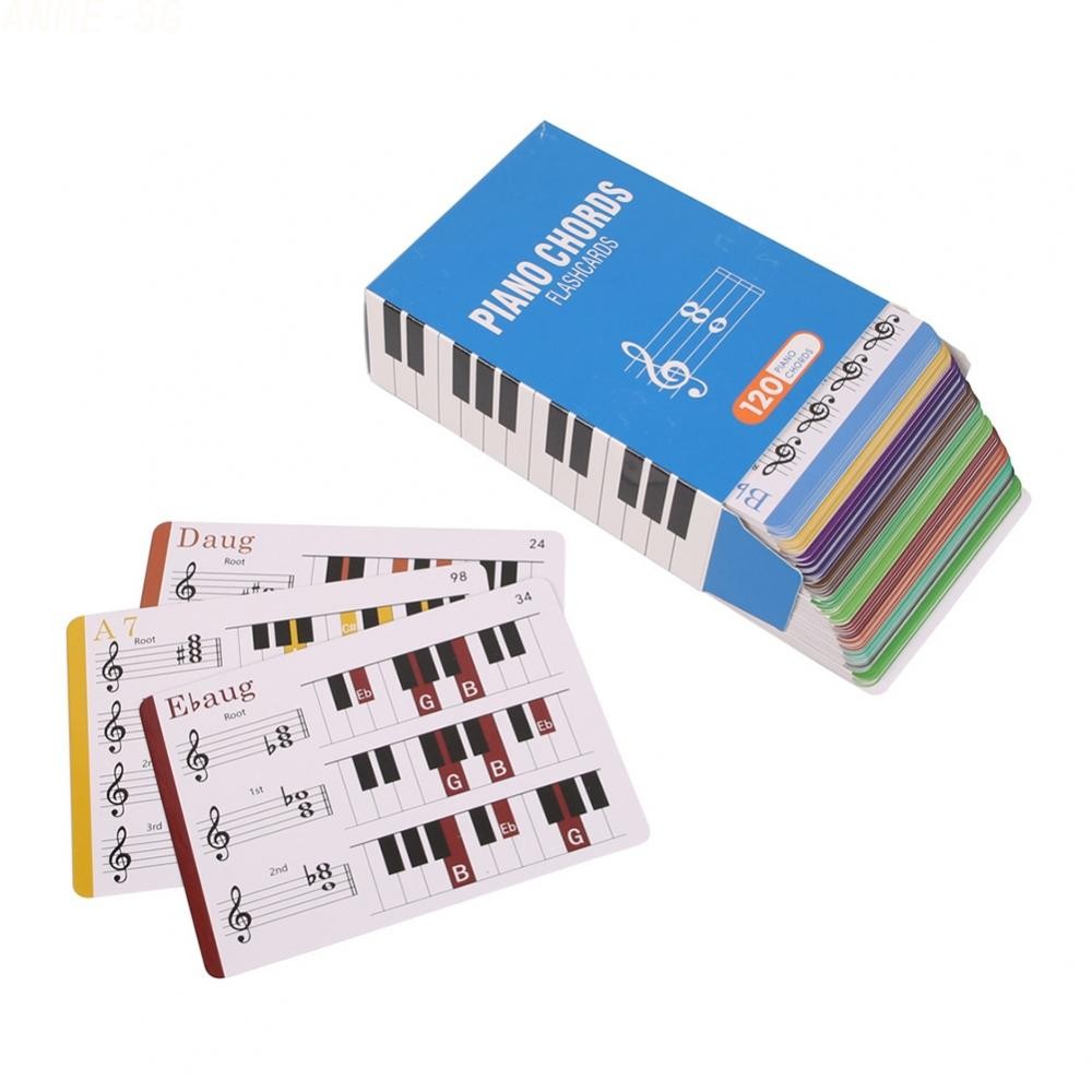 Piano Learning Tool Color Coded Cards for Easy Understanding of Chords ...