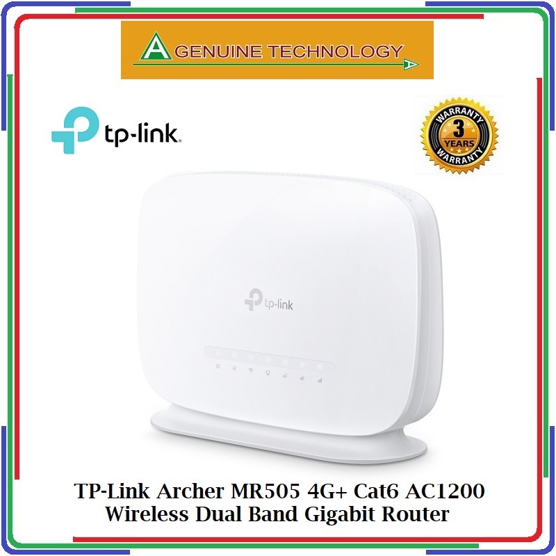 TP-Link Archer MR505 4G+ Cat6 AC1200 Wireless Dual Band Gigabit Router ...