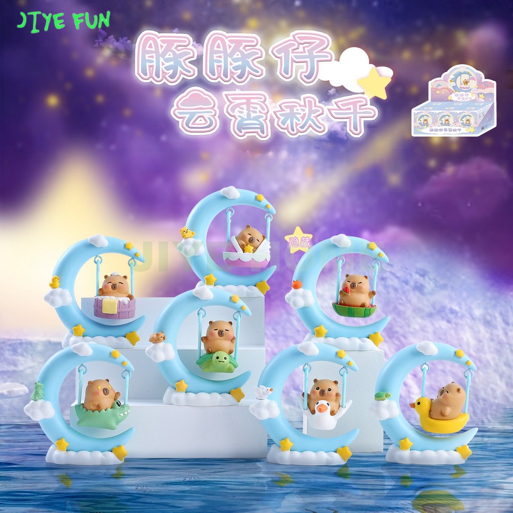 Capybara Moon Swing Blind Box Mystery Boxes Cute Gifts Action Toys ...