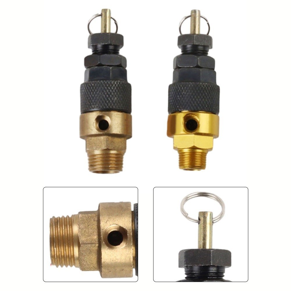 3/8\'\' 1/2\"for BSP Air Compressor Safety Relief Valve Black Pressure ...