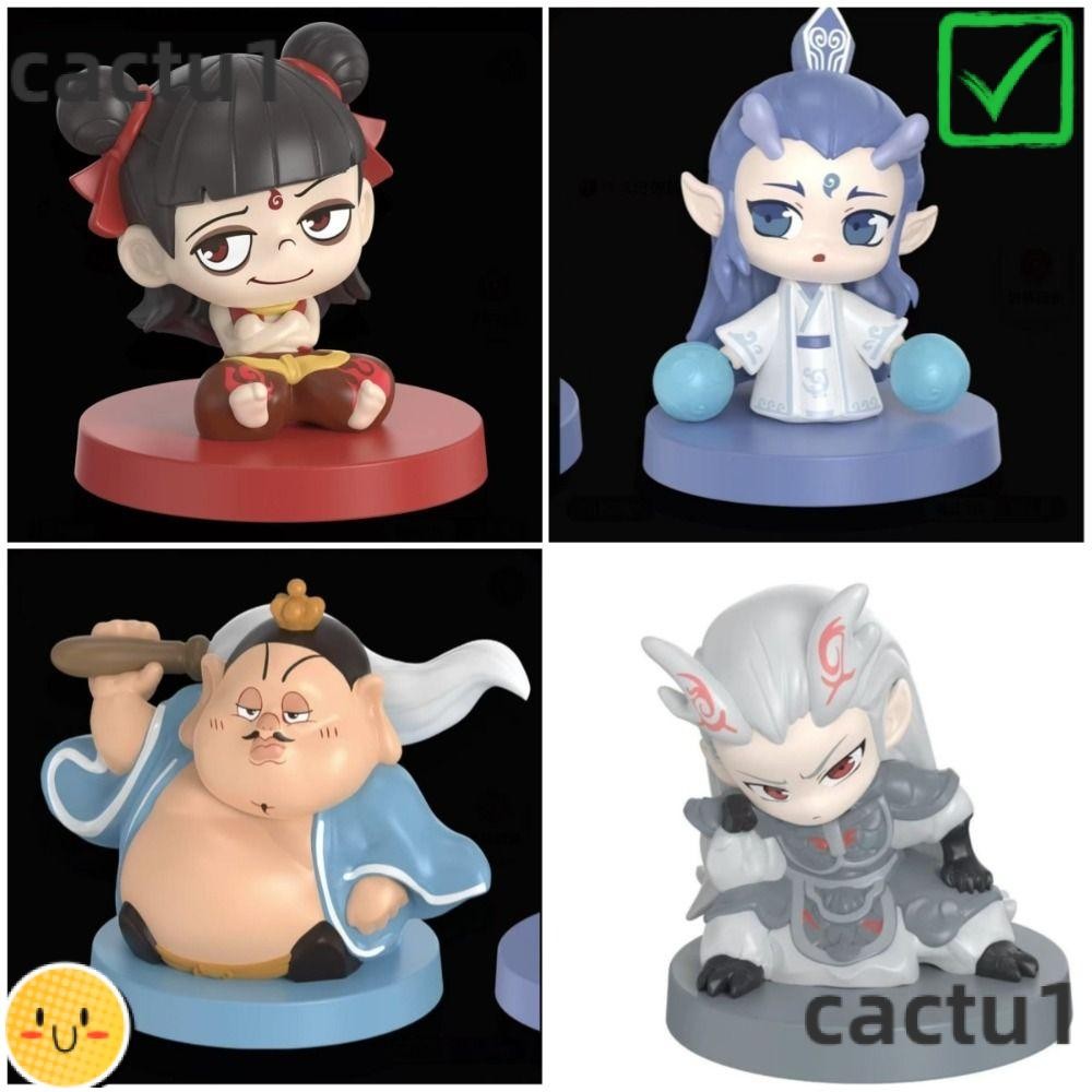 DIEMON 1/6pcs Box, Wall Display PVC Box, Cute Ne Zha 2 Series Ao Bing ...