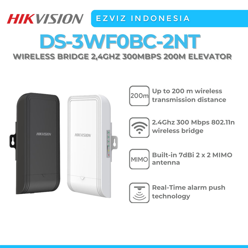 Hikvision DS-3WF0BC-2NT WIRELESS BRIDGE 2,4GHZ 300MBPS 200M ELEVATOR ...