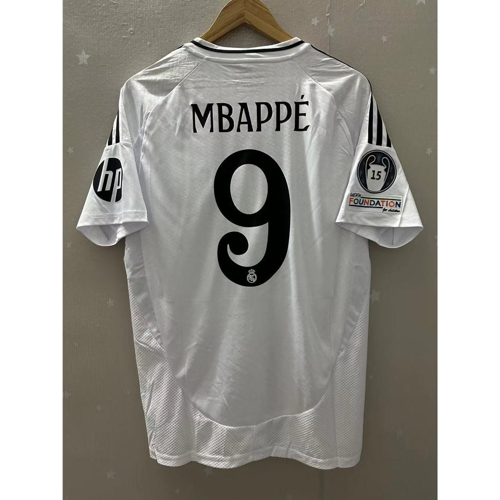 2024 2025 RMA Home MBAPPE BELLINGHAM VINI JR Soccer Jersey Custom ...
