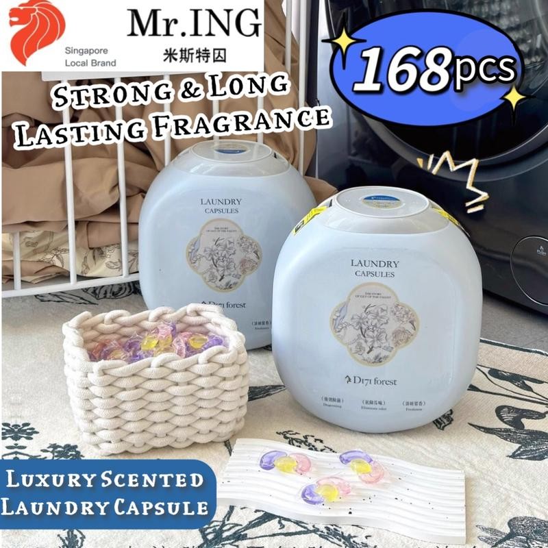 (168pcs) Mr.Ing Luxury Scented Premium Laundry Capsule Coco Fragrance ...