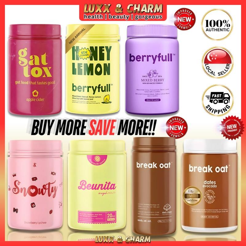 BERRYFULL Honey Lemon & Mixed Berry (NEW) | GATTOX | BREAK OAT Dates ...