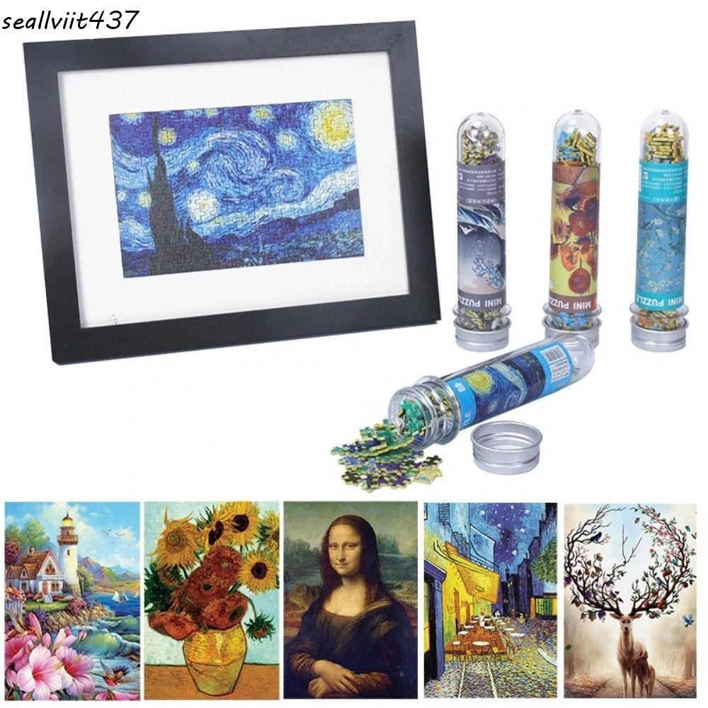 SEALLVIIT Oil Jigsaw Test Tube, Paper Geometric Shape Mini Test Tube ...