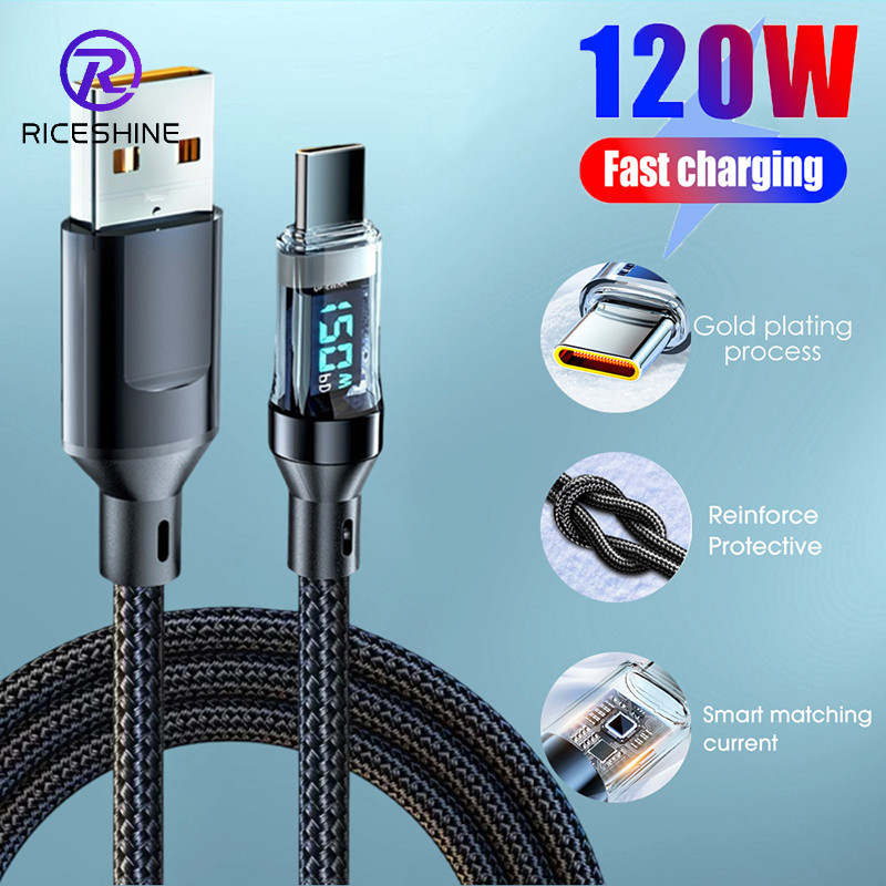 1m/2m Creative Digital Display USB To Type-C Port Data Cable High ...