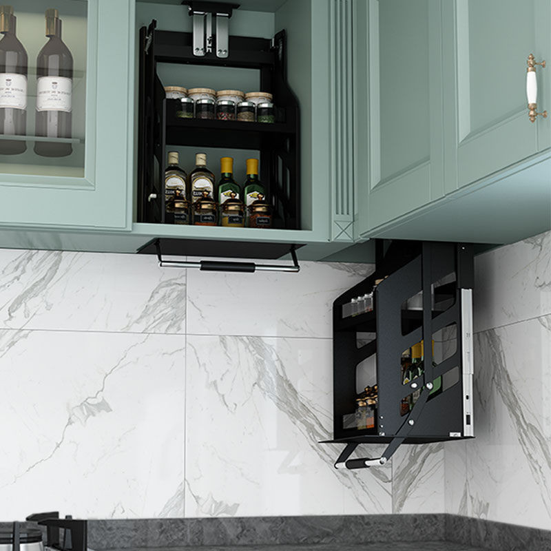 Wall Cupboard Lifting Pull-down Seasoning Basket Vertical Lifting ...