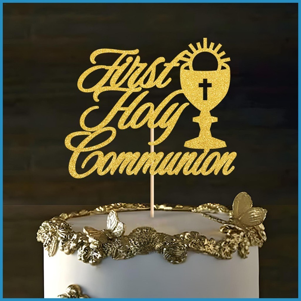 Holy Communion Cake Topper Baptism Cake Decorations God Bless Cake ...