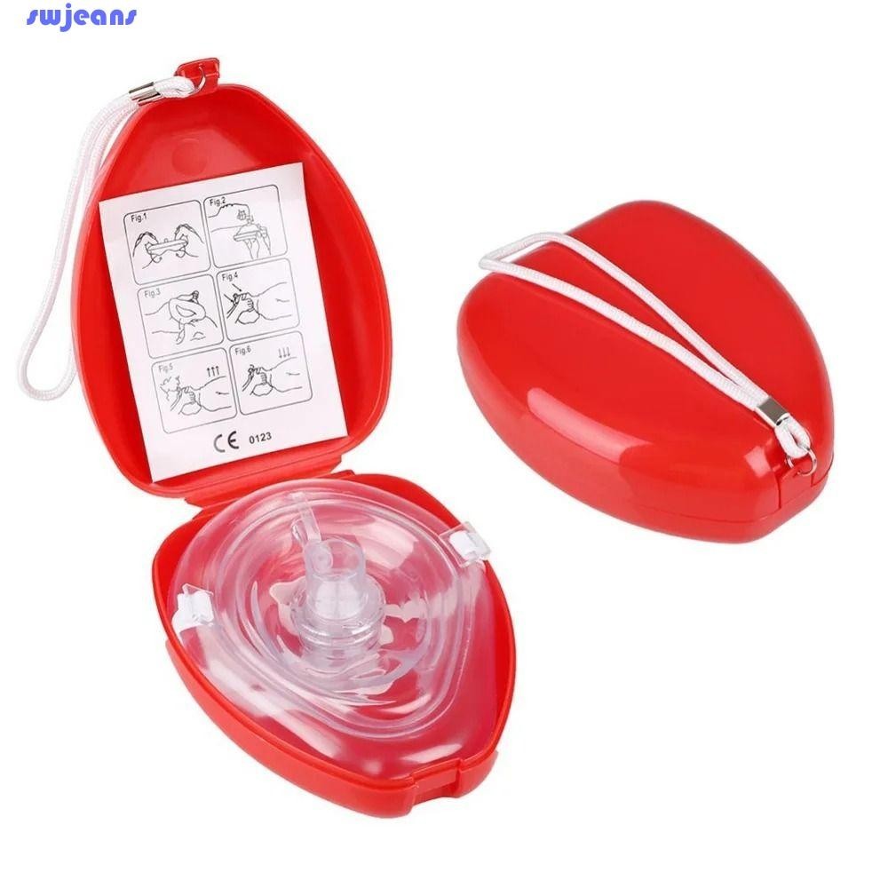 SWJEANS CPR Breathing Mask, Reuseable One-way Valve Tools Artificial ...