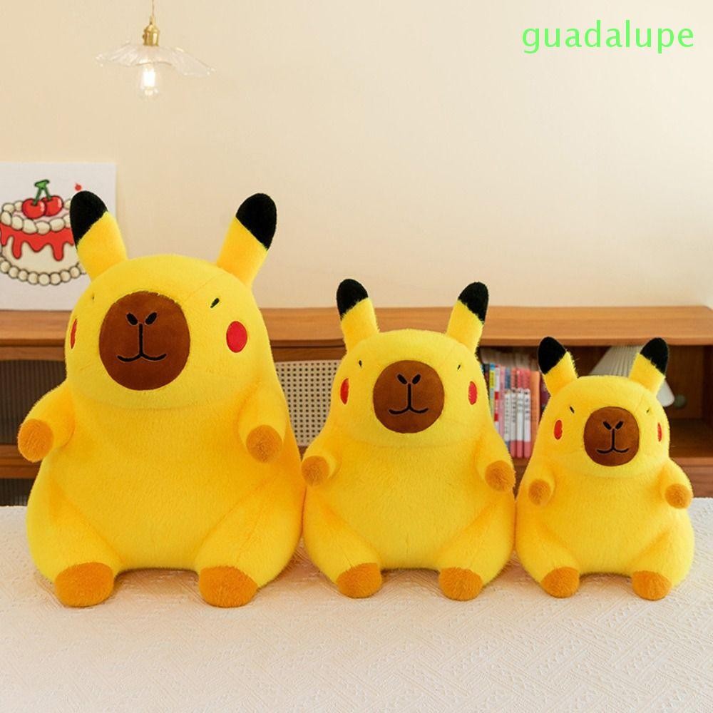 GUADALUPE Capybara Plush Toy, PP Cotton Cosplay Pikachu Capybara ...