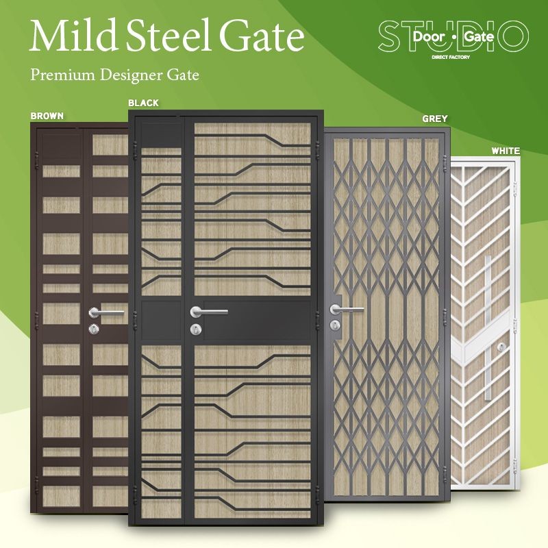 Mild Steel Gate for HDB, BTO Flats & Condo – Durable, Power Coated Gate ...