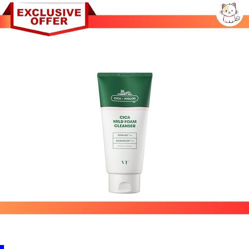 VTCOSMETICS Cica Mild Foam Cleanser 6 Types Large Capacity 300ml Glutinous Pore Care Acne ...
