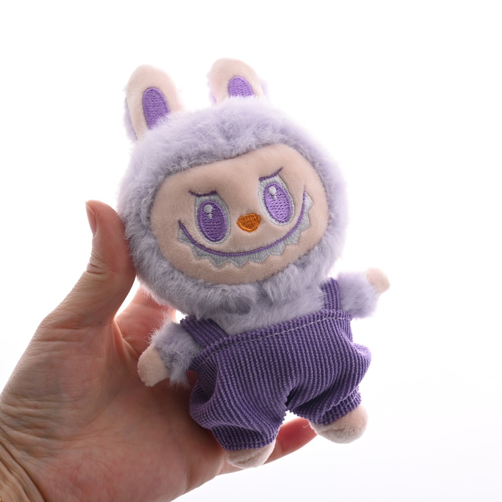 POP MART Strap Pants Labubu Plush Toy Cute Doll Keychain Pendant Plush ...