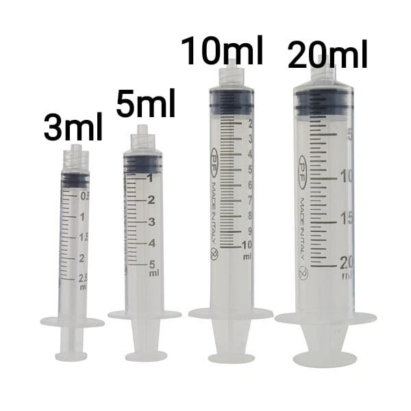 DISPOSABLE SYRINGE LUER LOCK & SLIP - 3ML / 5ML / 10ML / 20ML | Shopee Singapore
