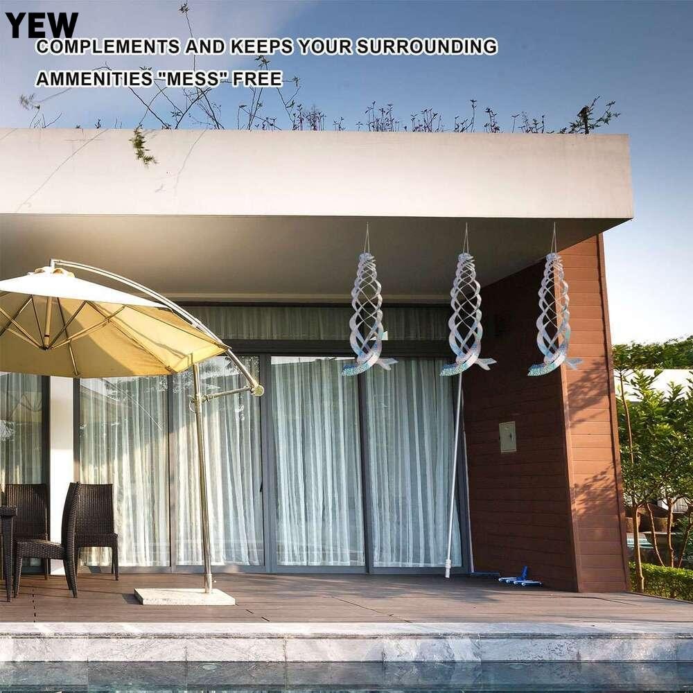 YEW Bird Repellent Spiral Reflectors, Hanging Laser Reflective Bird ...