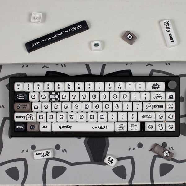 keyboard wireless mechanical keyboard wireless Moa Amao Awang Keycap ...