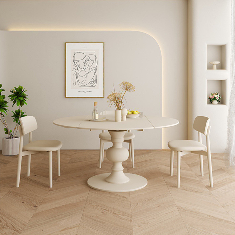 Rotating dining table, foldable and extendable round table, square and ...