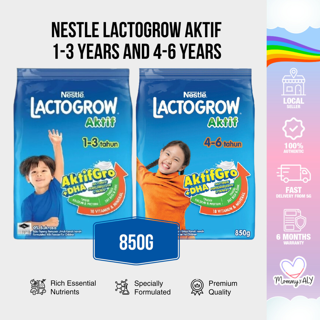 Nestle Lactogrow Aktif Formula Milk 850g - Premium Quality, Nutritious ...