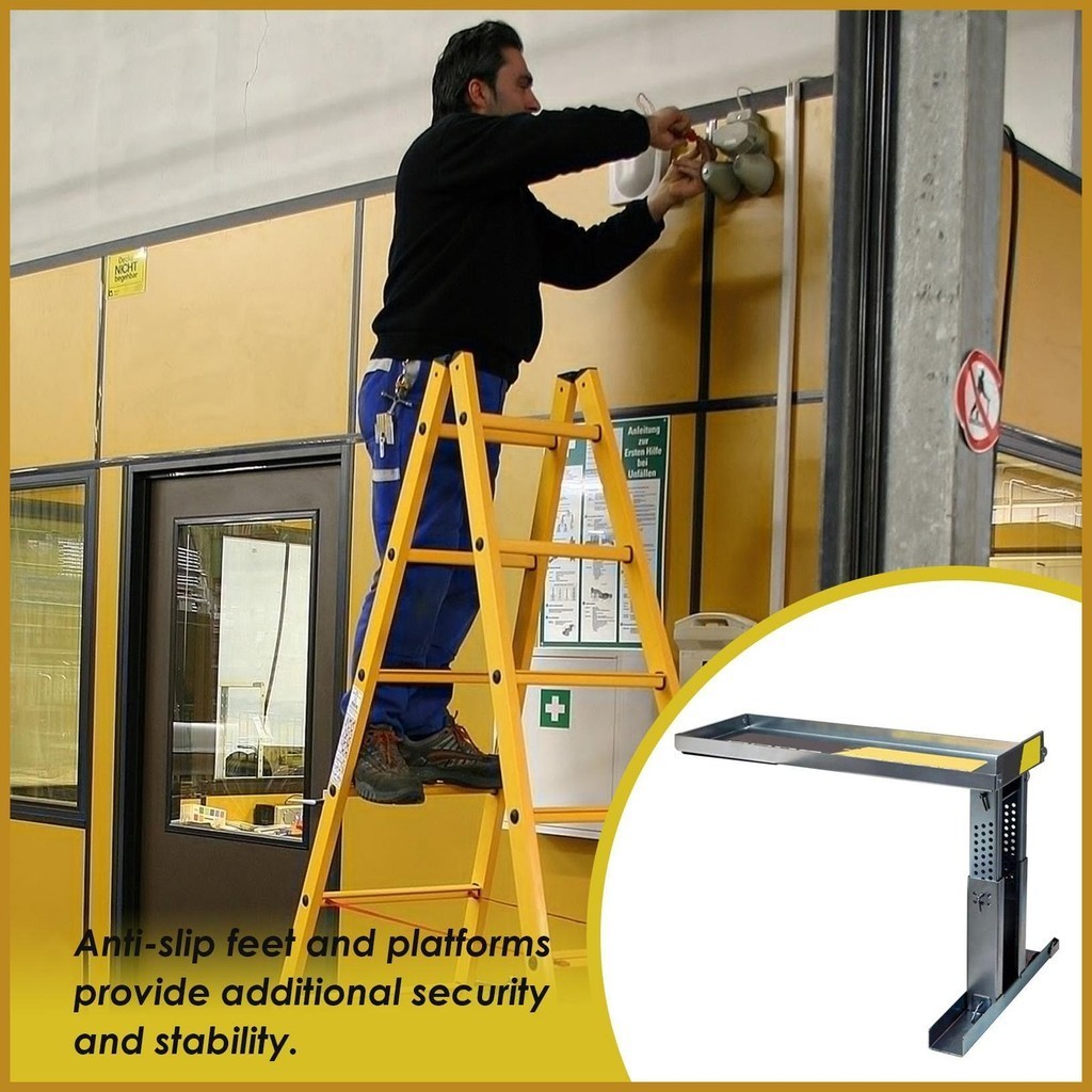 Extension Ladder Stabilizer Ladder Aid Heavy Duty Leveler Adjustable ...