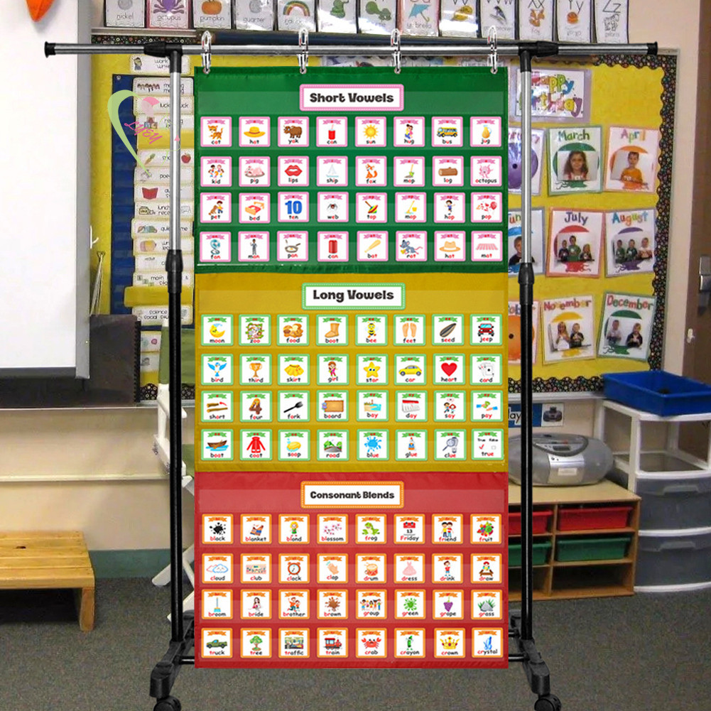 Pocket Chart With Word Wall Hanging Pocket Chart For Classroom Use ...