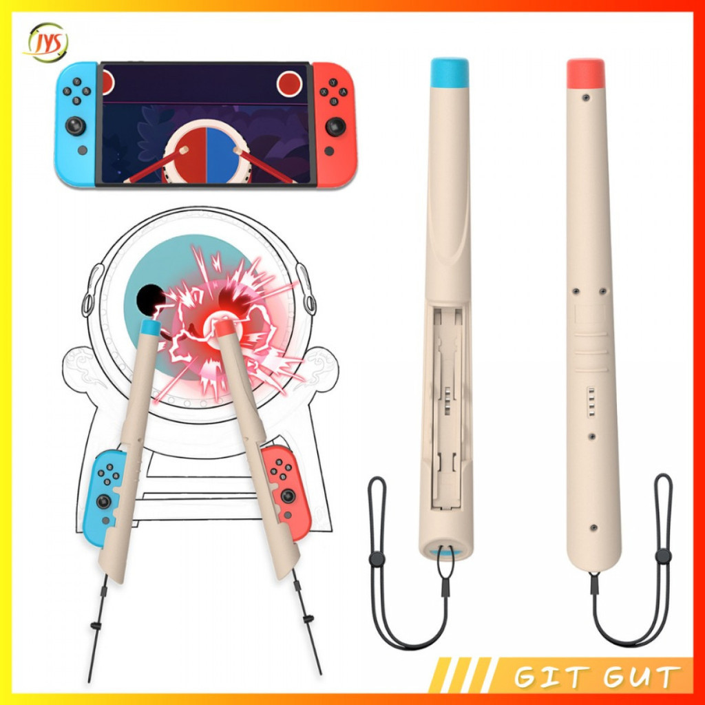 Nintendo Switch Drum Stick Joycon Grip Taiko No Tatsujin | Shopee Singapore