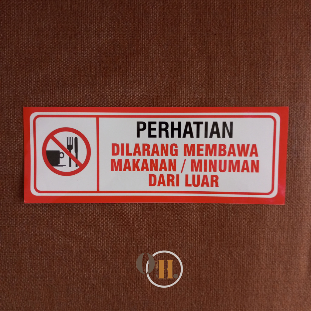 Stickers do not bring food & drink from outside - Stickers don't bring ...