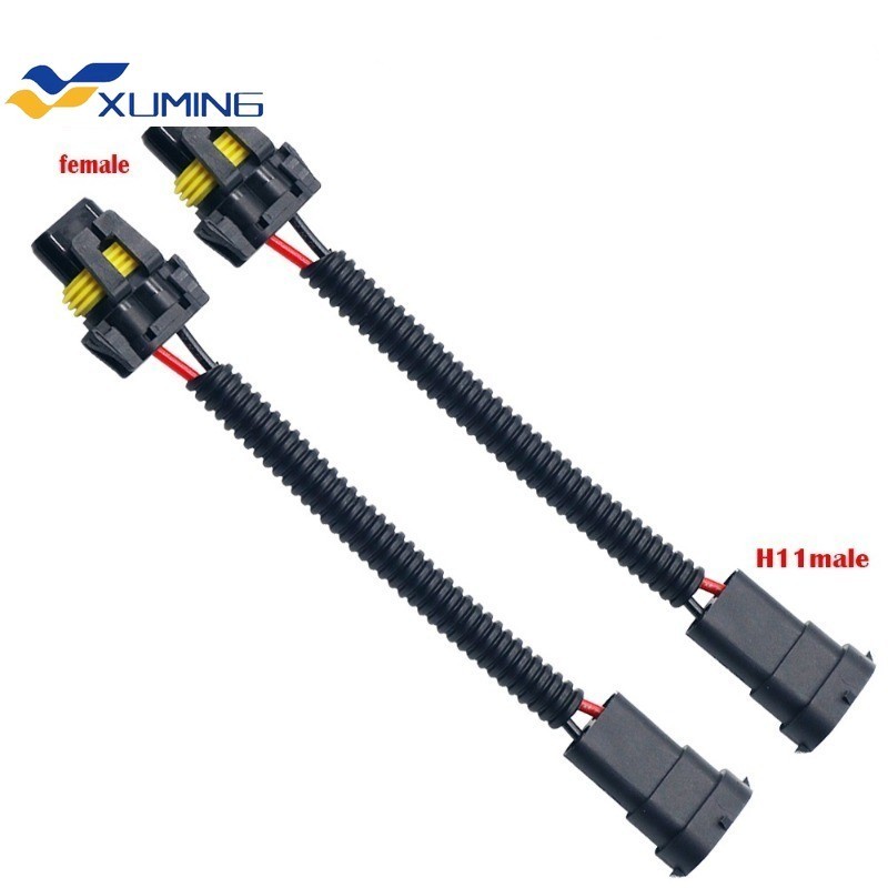 XM-H11 male To 9005 HB3 9006 HB4 female Conversion Connector Wiring ...