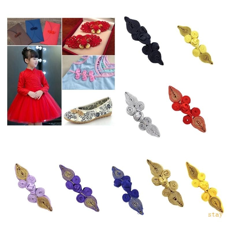 stay Chinese Buttons Closure Knot Fastener Sewing Peach Shape Cheongsam ...