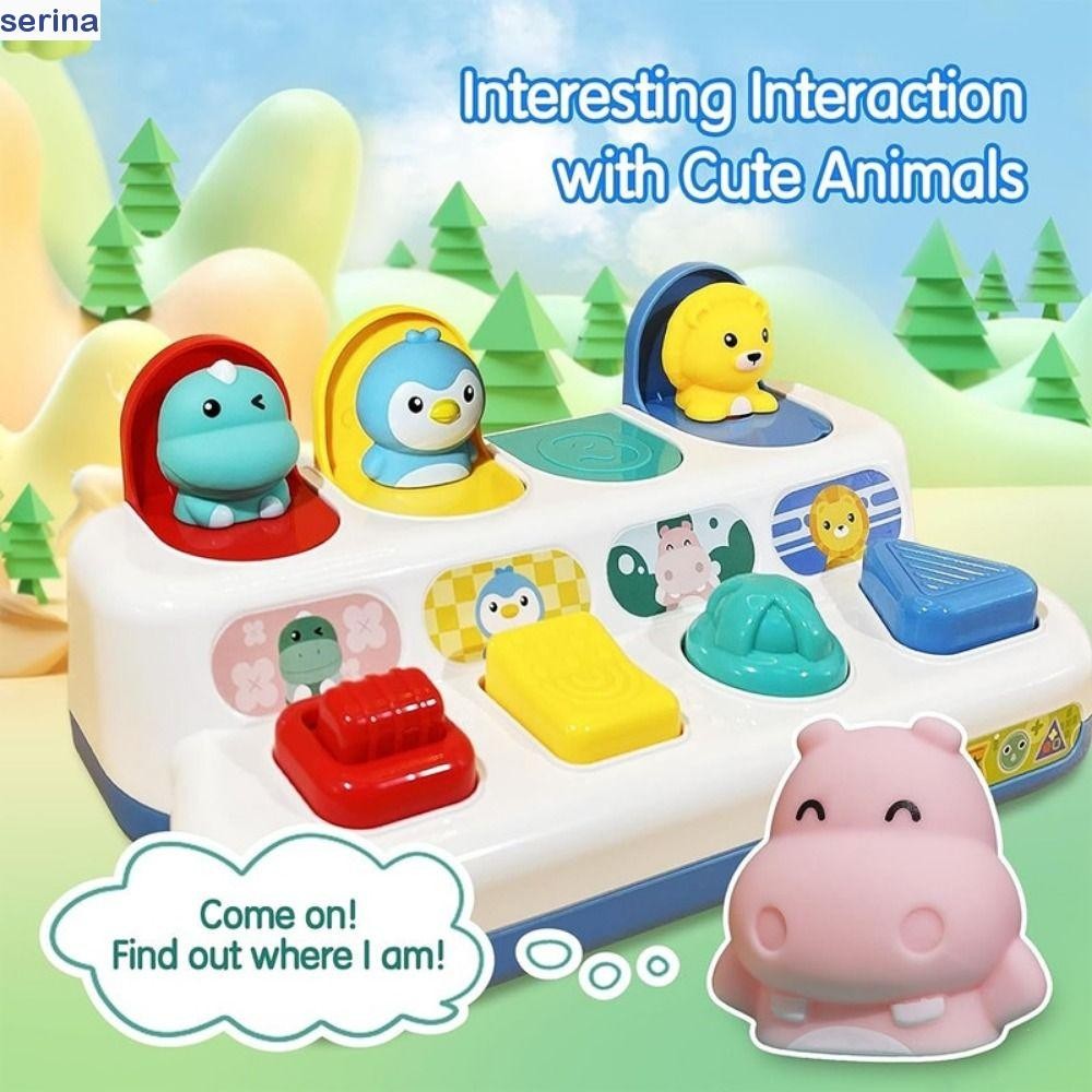 SERINA Peekaboo Switch Box, Early Education Rectangular Pop-up Animals ...