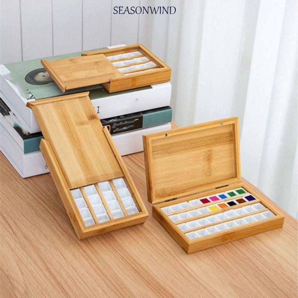 SEASONWIND Watercolor Paint Box, 2ml 24/36 Grid Pigment Subpackage Box ...